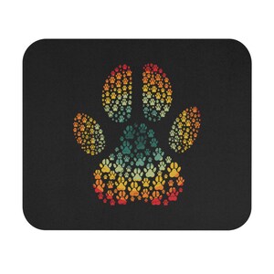 Colorful Dog Paw Mouse Pad - Etsy