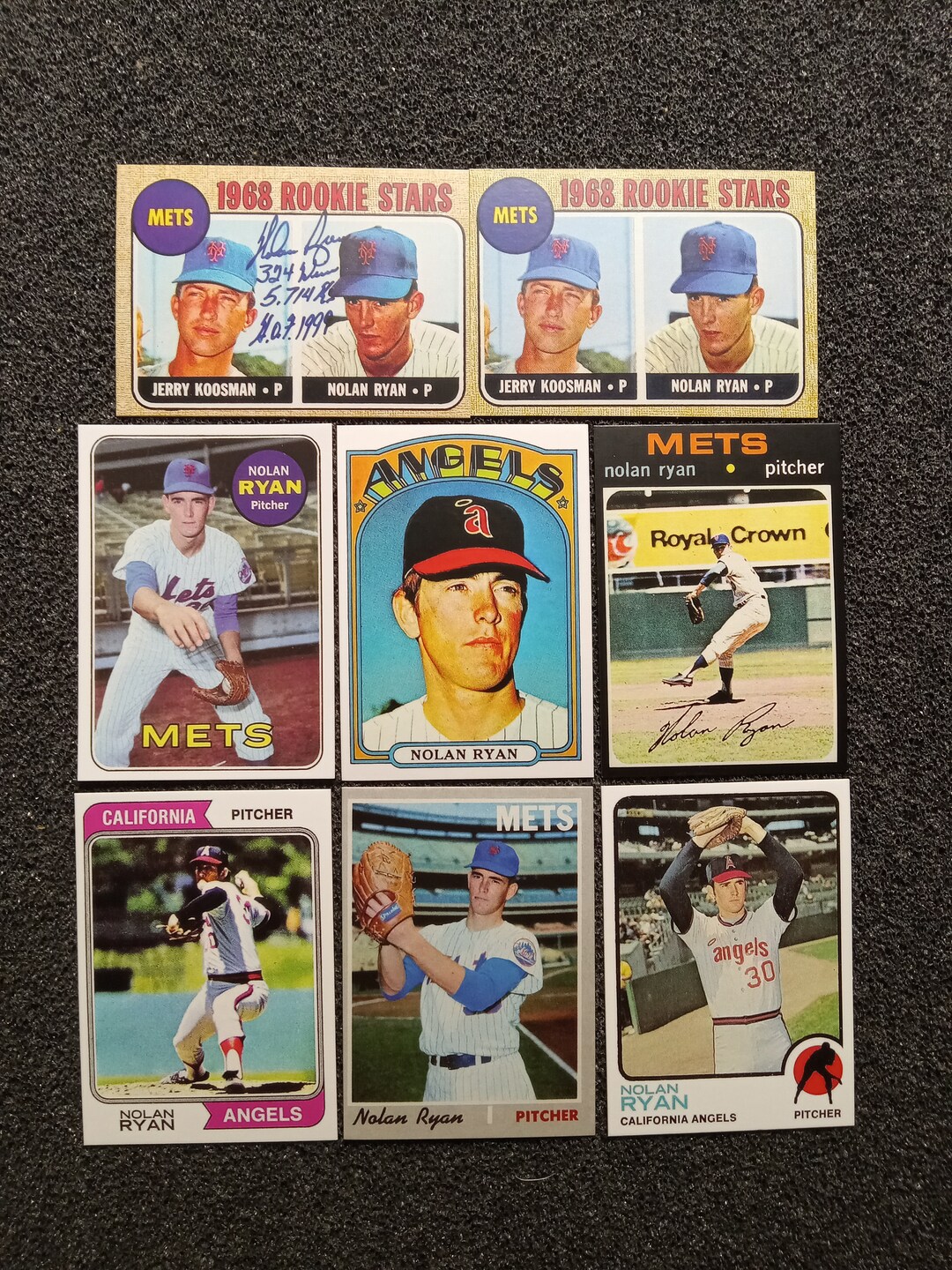 1968 Nolan Ryan HOF Autograph Rookie Card Lot. Reprints Limited Edition ...