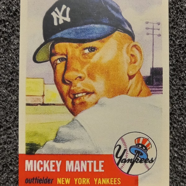 Mickey Mantle Rookie Card - Etsy