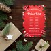 Printable Christmas Price List Sign Customizable Canva Template Instant ...