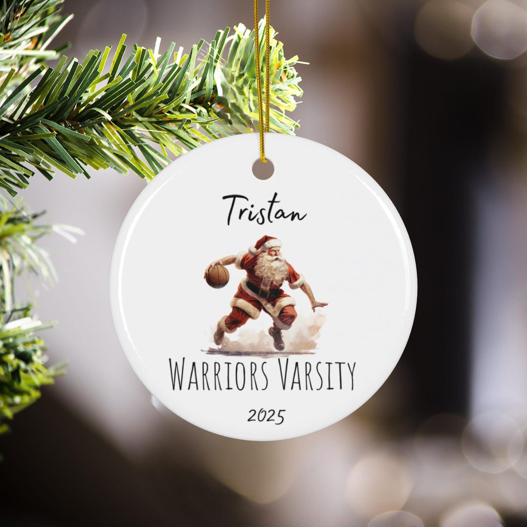Personalized Ceramic Basketball Ornament, Basketball Team Gift - Etsy