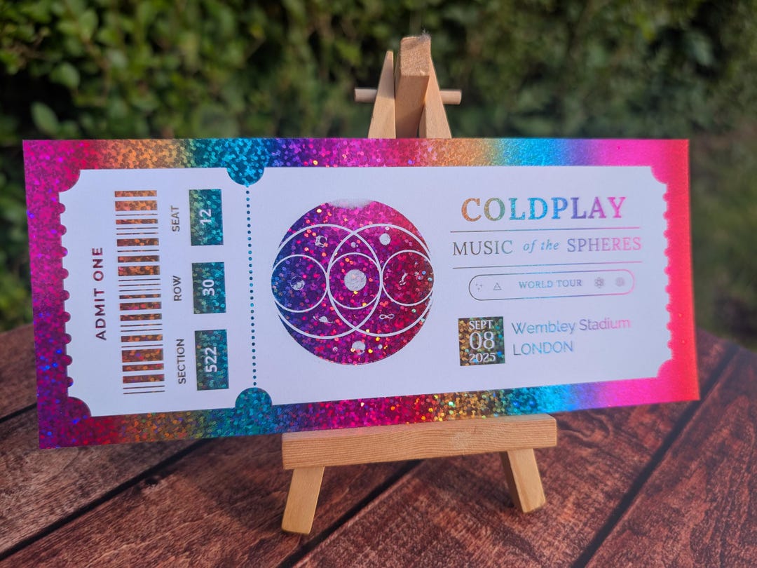 Personalised Foil Concert Tickets for Any Artist or Band - Lewis ...