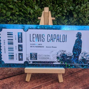 Personalised Foil Concert Tickets for Any Artist or Band - Lewis ...