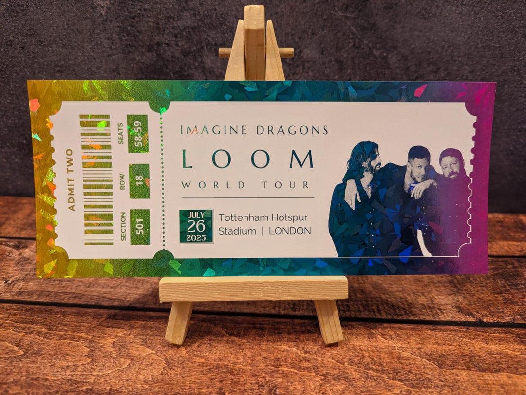 Personalised Foil Concert Tickets for Any Artist or Band - Oasis ...