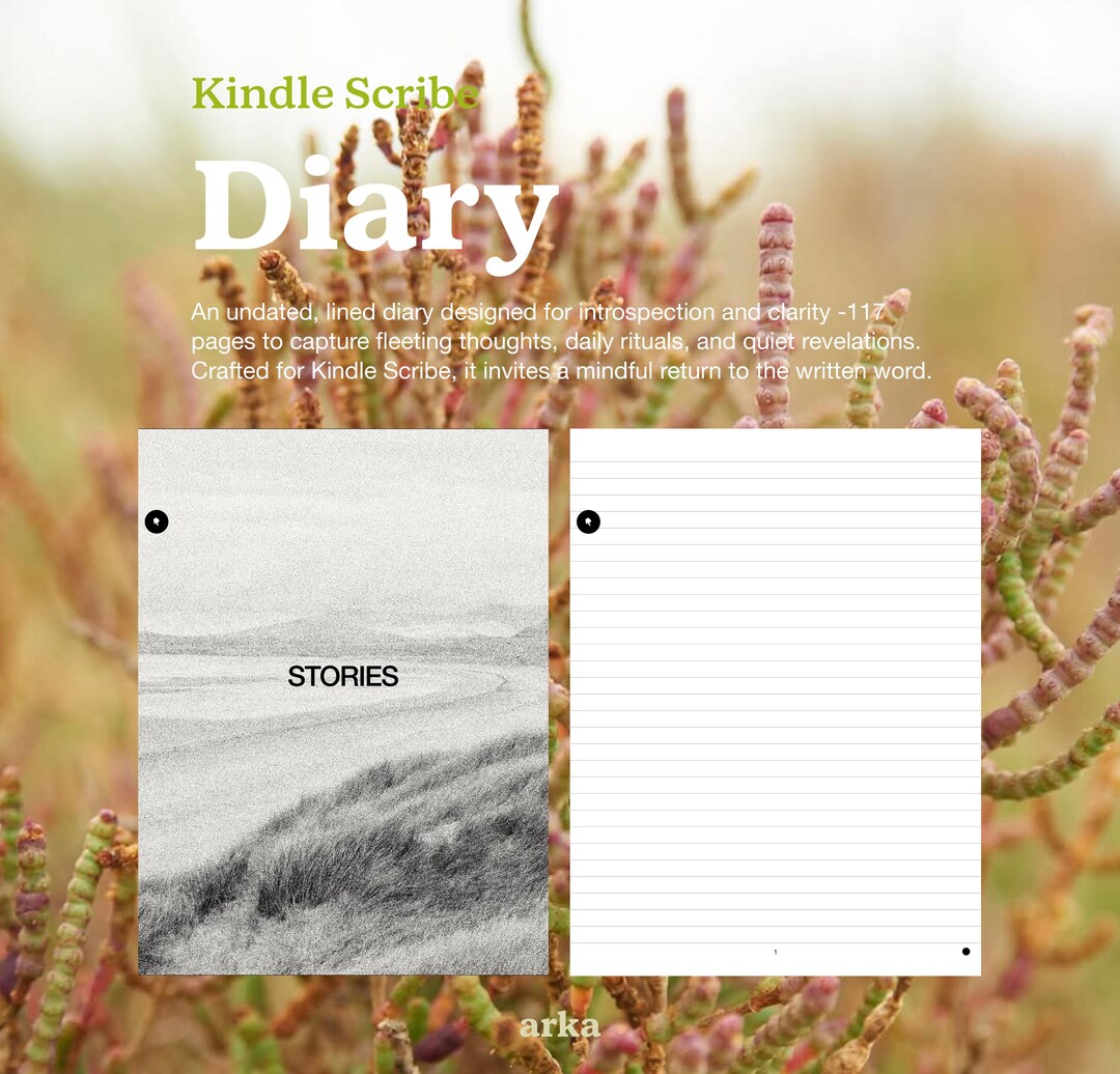 Kindle Scribe Digital Diary Template – Lined, Undated, Minimalist Daily ...