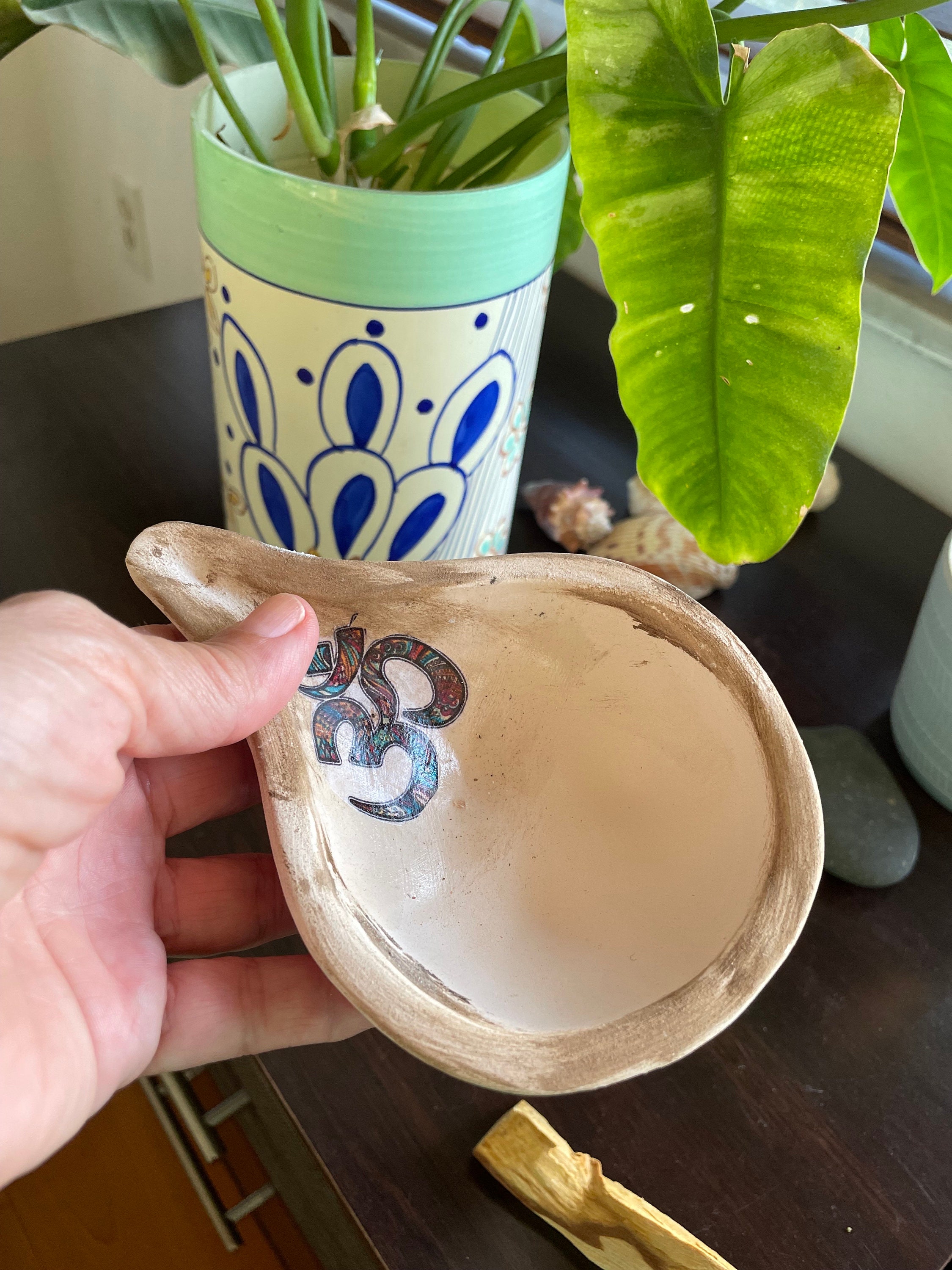 Smudge Burner, Holder, Insence. - Etsy