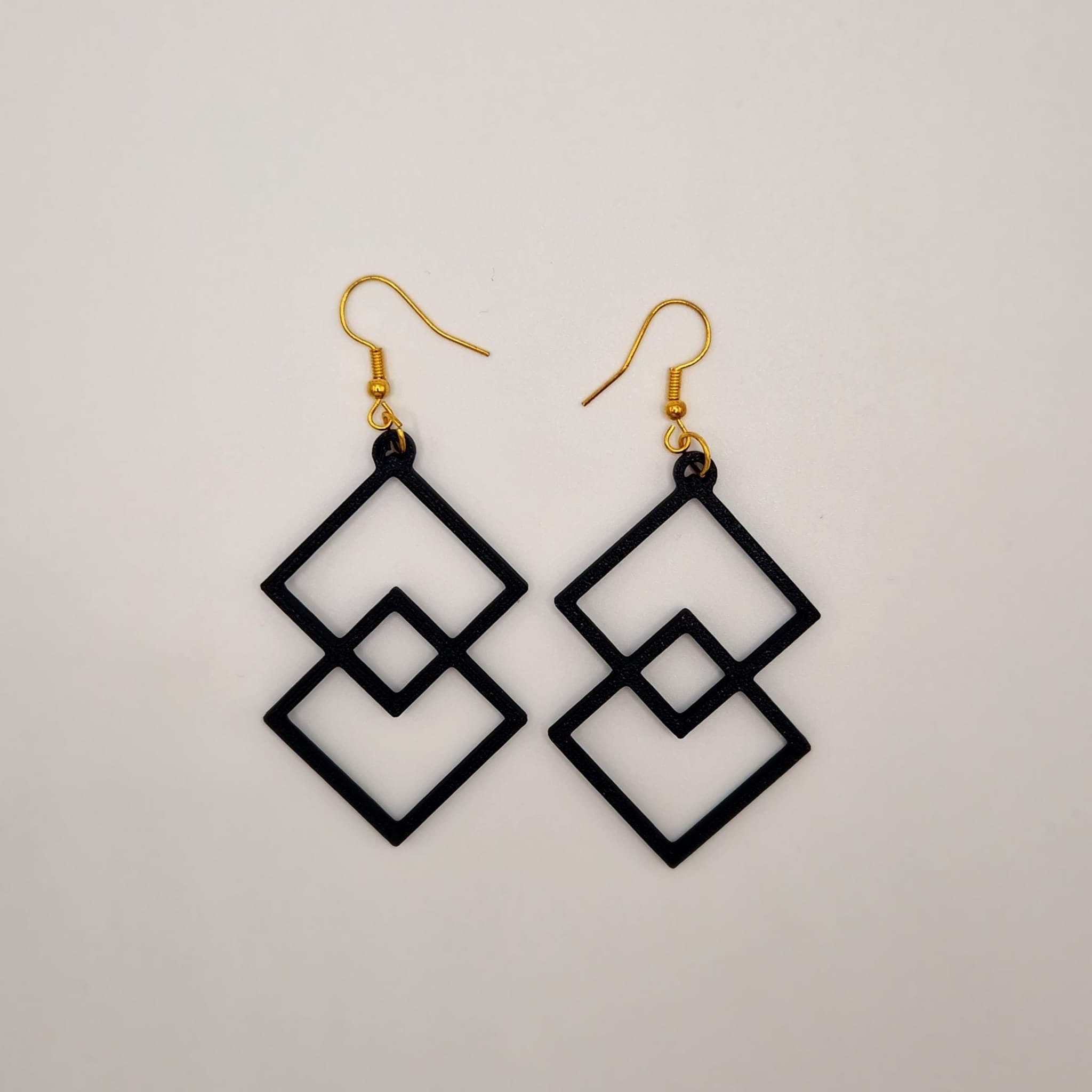 Modern Geometric 3D Printed Earrings | Lightweight Gift for Her ...