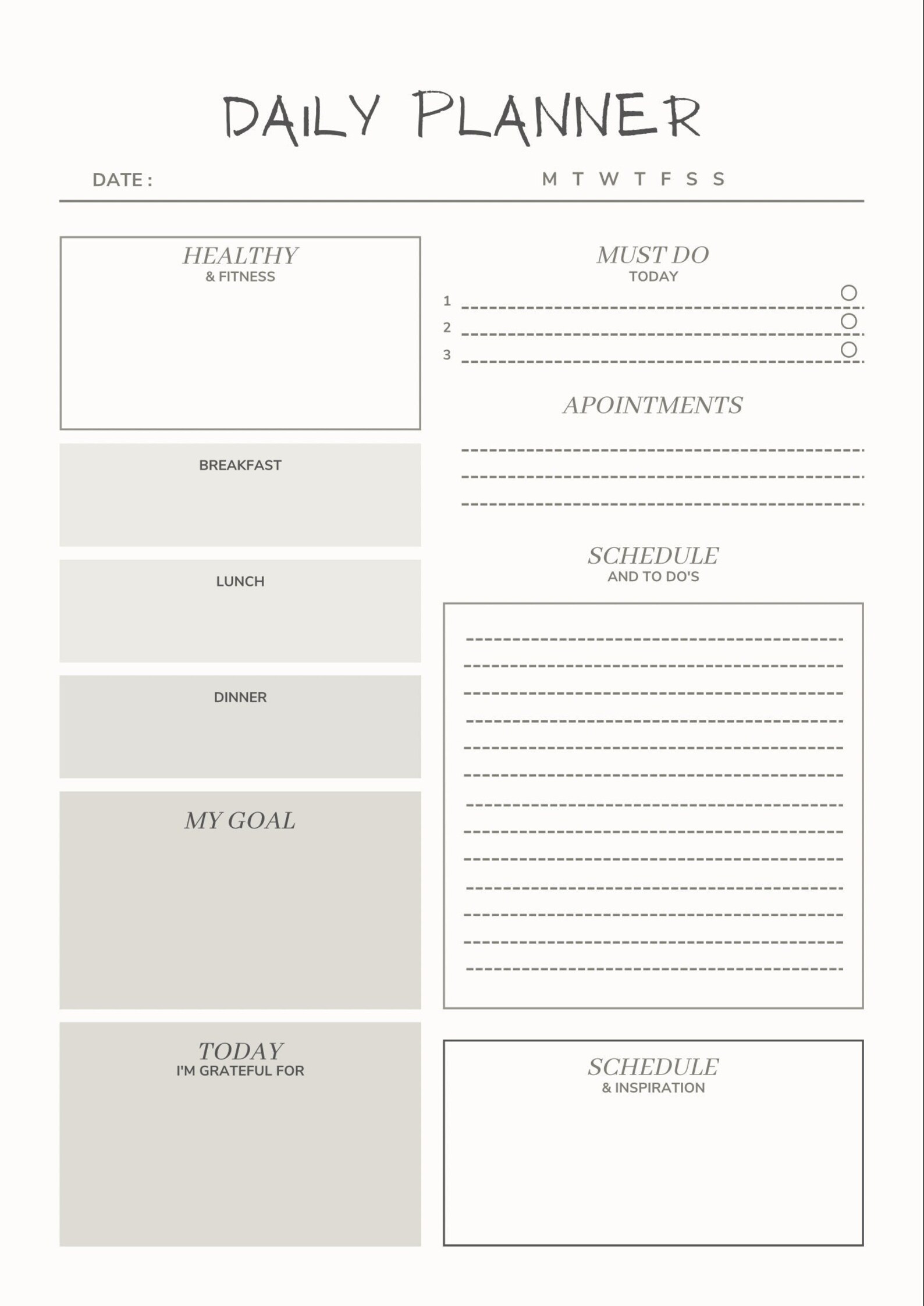 Daily Digital Planner - Etsy