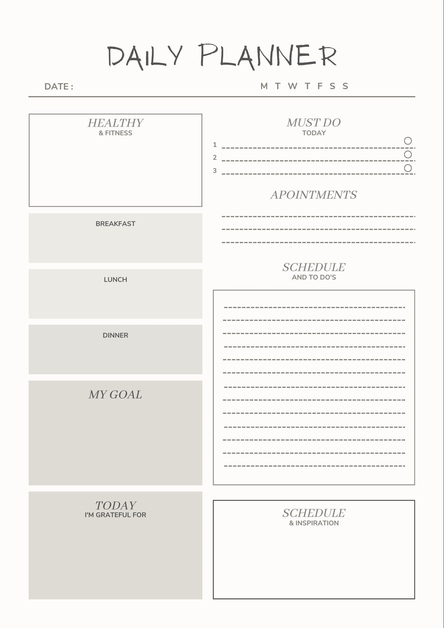 Daily Digital Planner - Etsy