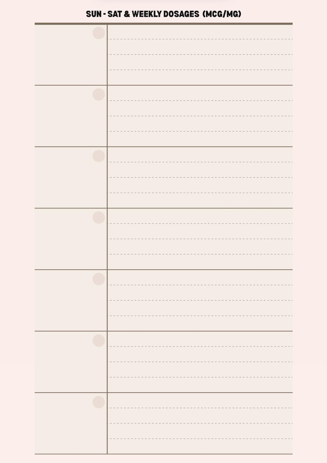 Peptide Injection Tracker: Printable Dosage Calendars 30 Pages, 2 ...