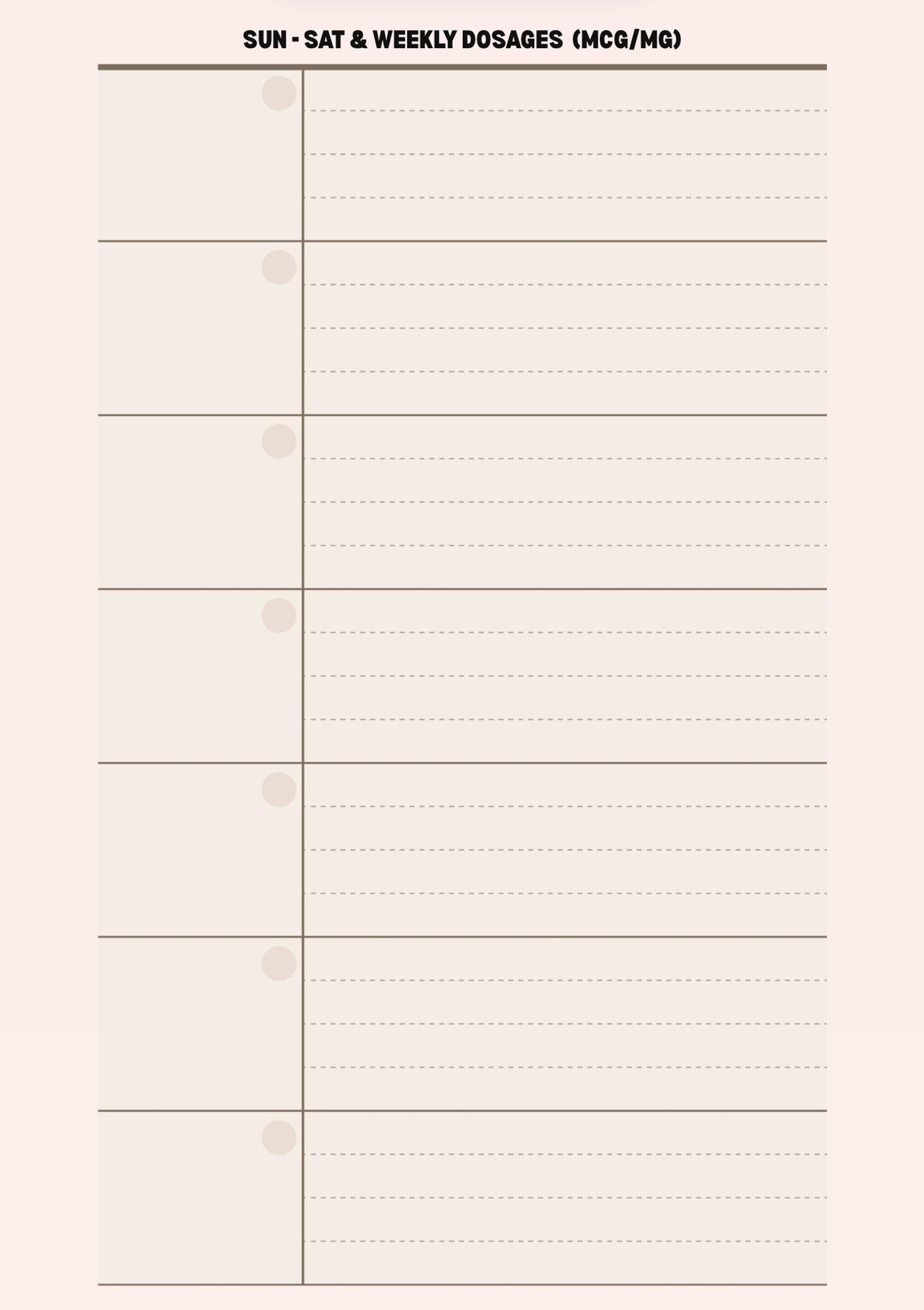 Peptide Injection Tracker: Printable Dosage Calendars 30 Pages, 2 ...