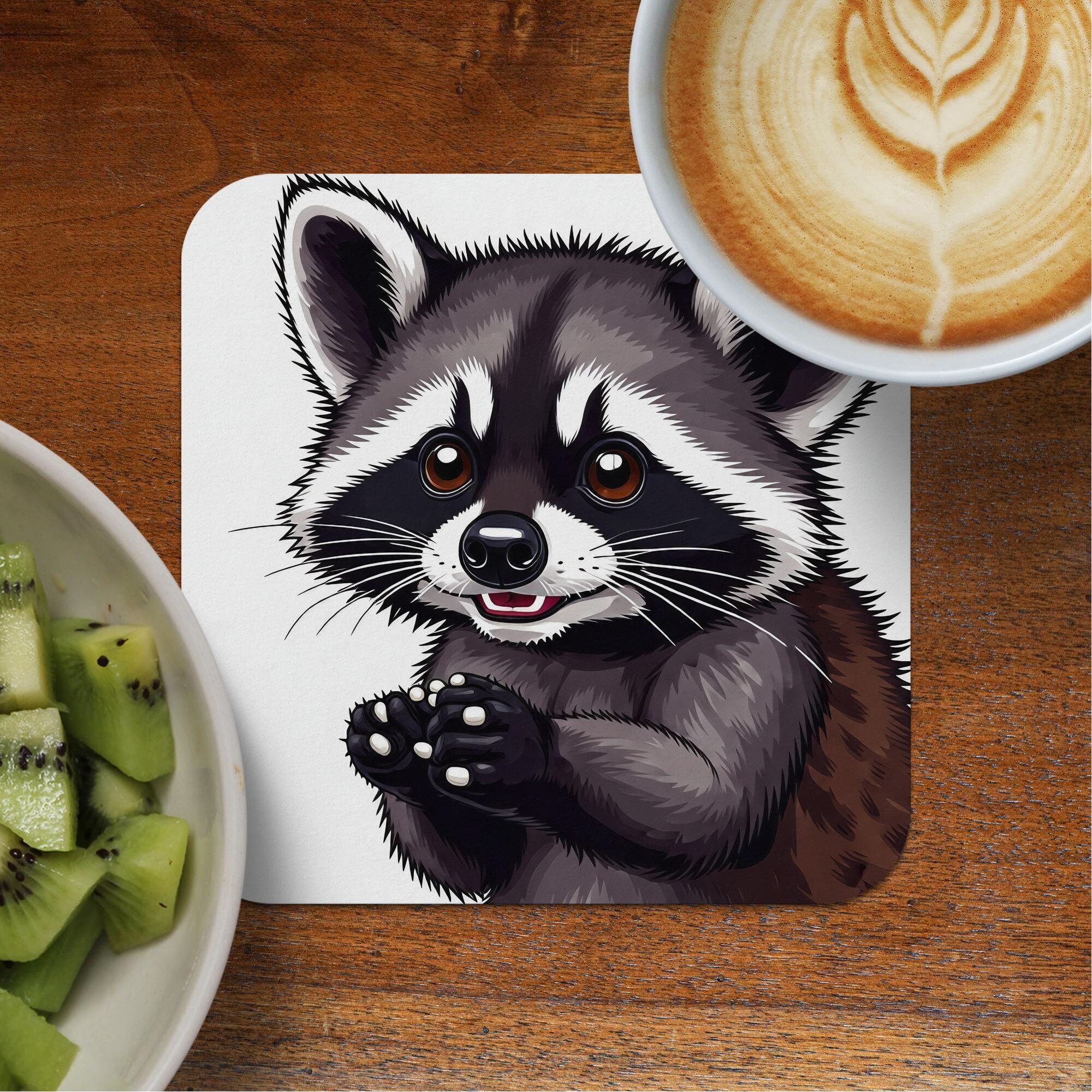 Cute Raccoon Clip Art, Adorable Cartoon Raccoon Digital Download ...