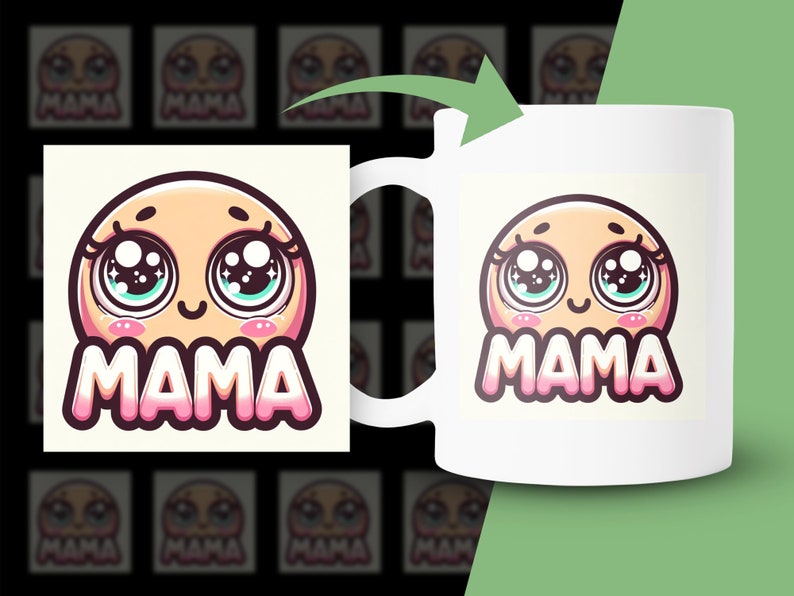 Cute Kawaii Mama Digital Download, Svg, Png, Pdf, Eps, Dxf, Digital ...
