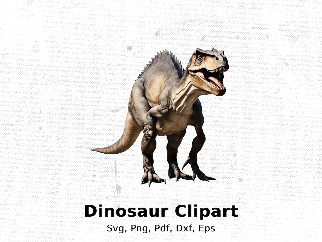 T-rex Dinosaur Clipart: Printable Dino Illustration (SVG, PNG, PDF) - Etsy