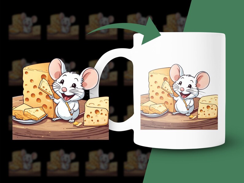 Funny Laughing Mouse Cheese Svg, Png, Jpg, Pdf, Eps, Dxf Digital ...