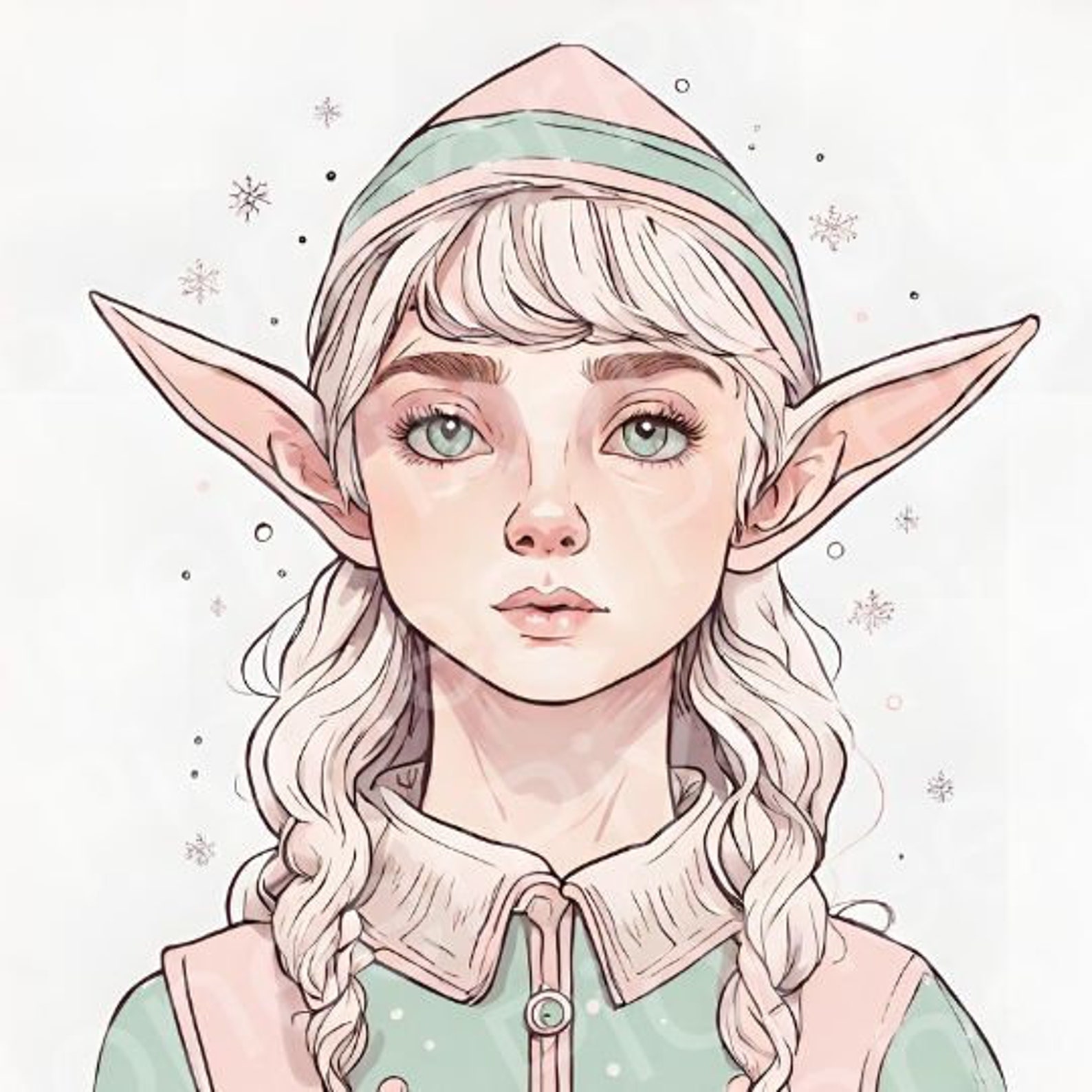 10 Elf .svgs, Digital Art, Elves Clip Art, Elves Bundle, Elf Clipart ...