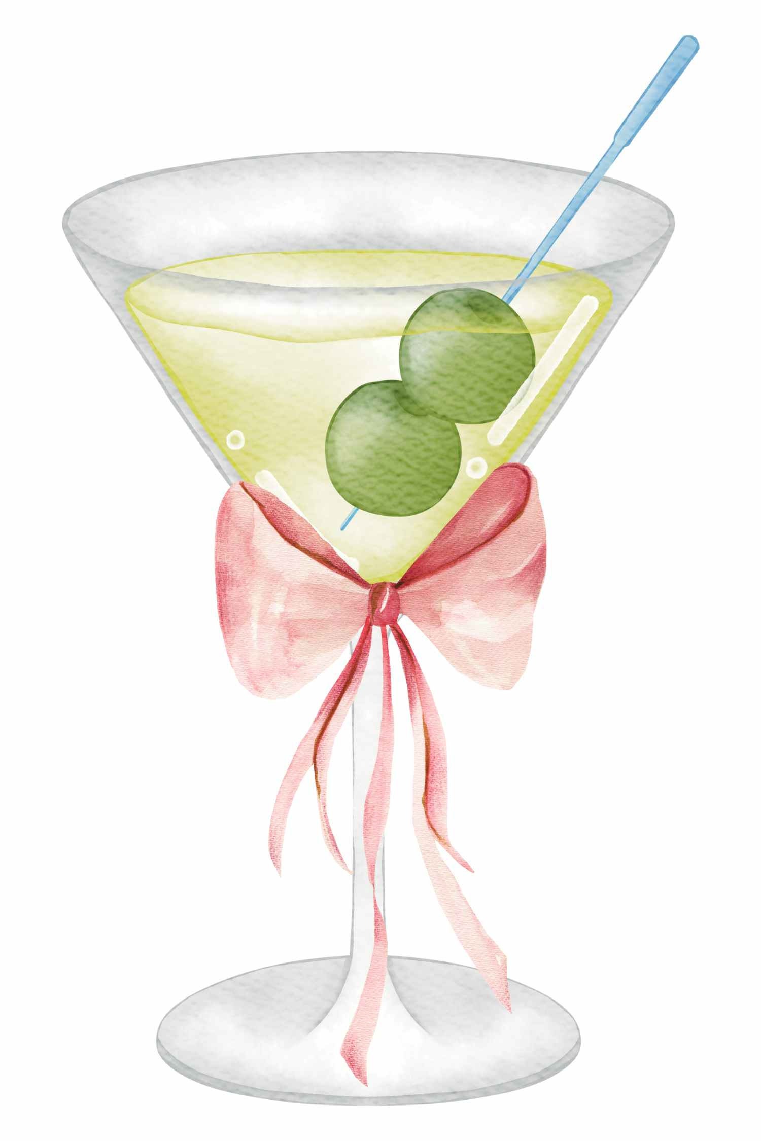 Pink Martini Art Print: Vintage Coquette Bar Cart Decor (digital ...