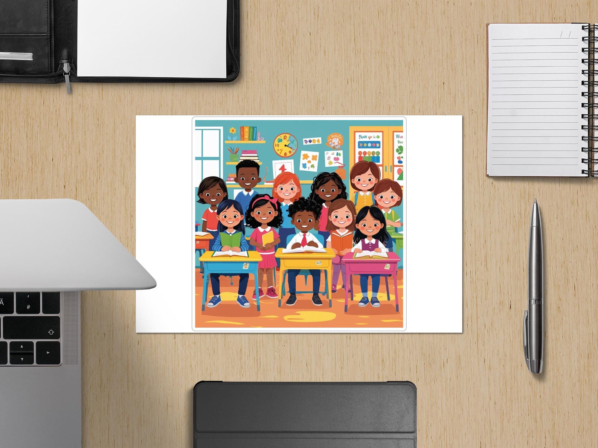 Back to School Clipart: Teacher & Student Illustrations (digital ...
