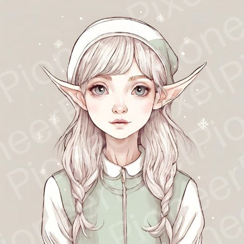 10 Elf .svgs, Digital Art, Elves Clip Art, Elves Bundle, Elf Clipart ...