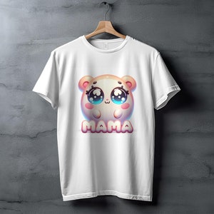 Kawaii Mama Bear Svg, Cute Mama Bear Digital Art, Svg, Png, Pdf, Eps ...