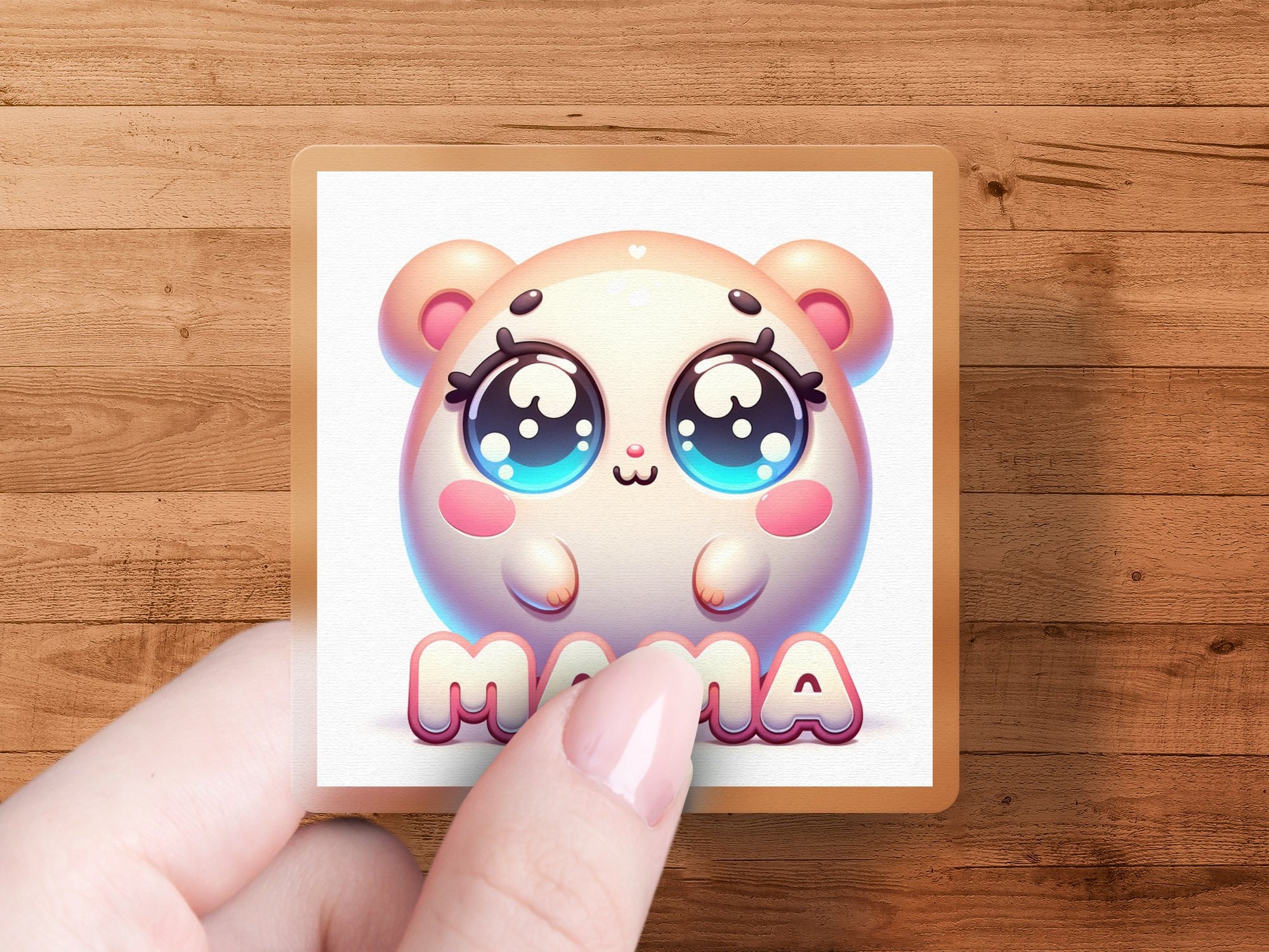 Kawaii Mama Bear Svg, Cute Mama Bear Digital Art, Svg, Png, Pdf, Eps ...