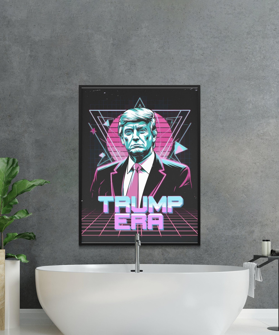 Retro Trump Era Poster SVG, Digital Download Art, 80s Style President ...