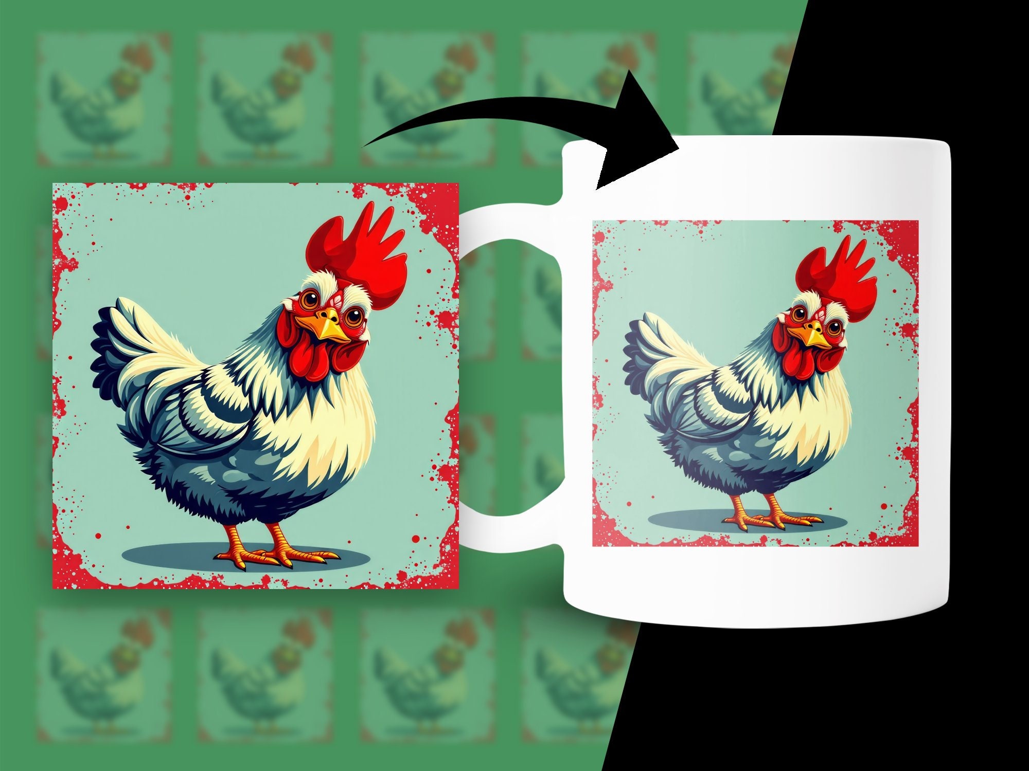 Vintage Rooster Clip Art: Farmhouse Kitchen Decor (digital Download) - Etsy