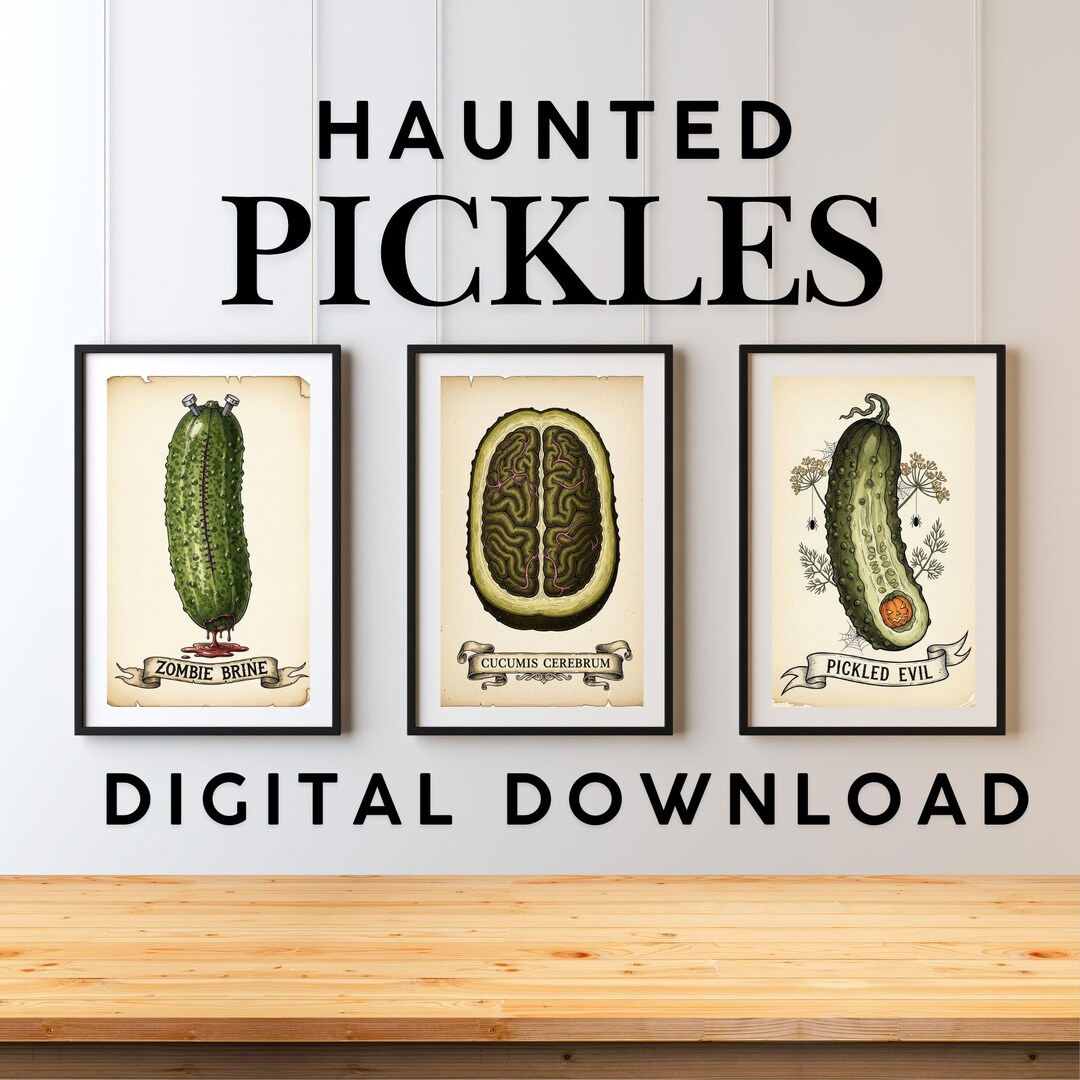 Halloween Pickle Png, Spooky Gothic Art (digital Download) - Etsy
