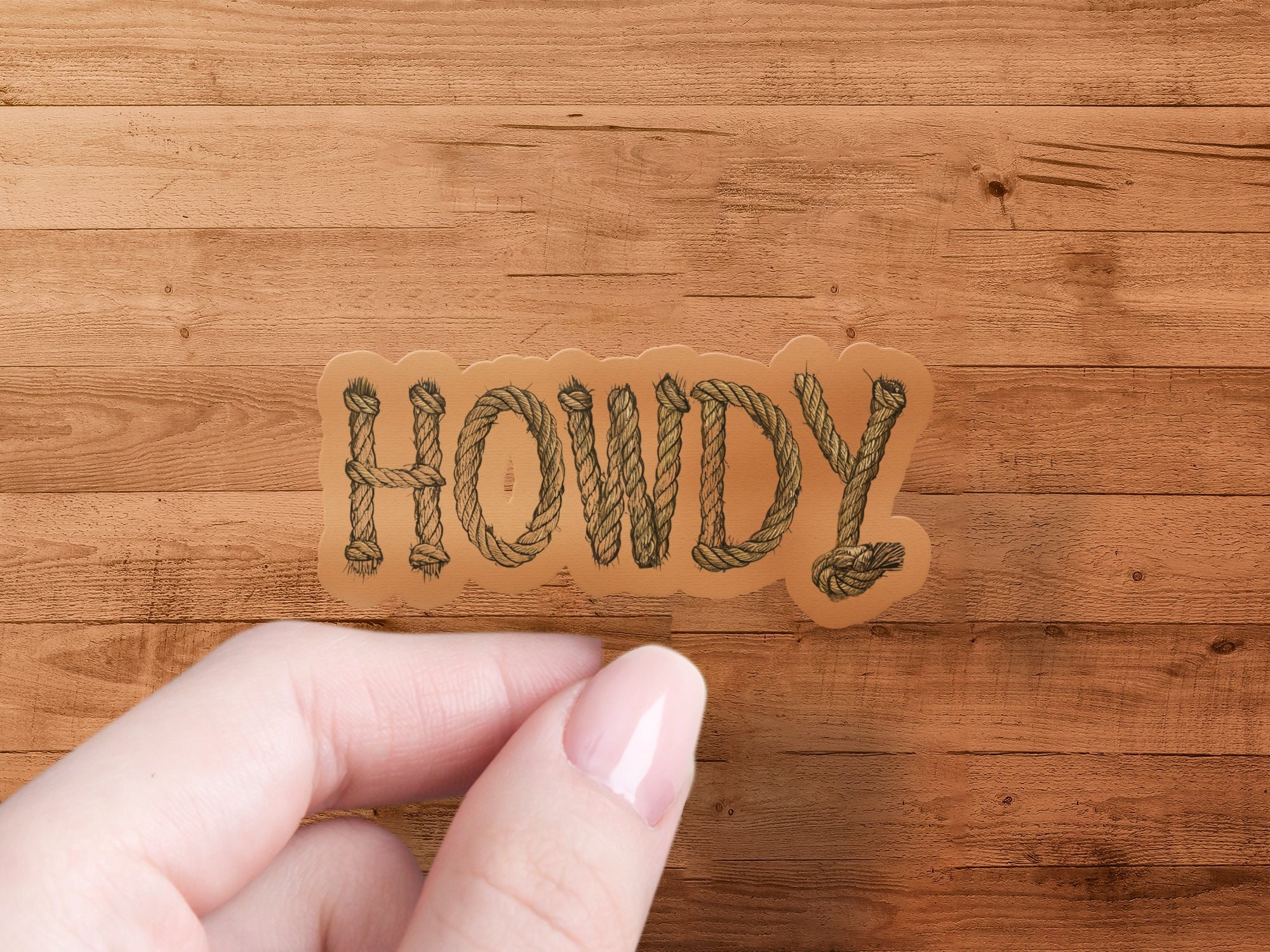 Rustic Howdy Rope Word Art, Digital Download Svg, Png, Pdf, Eps, Dxf - Etsy