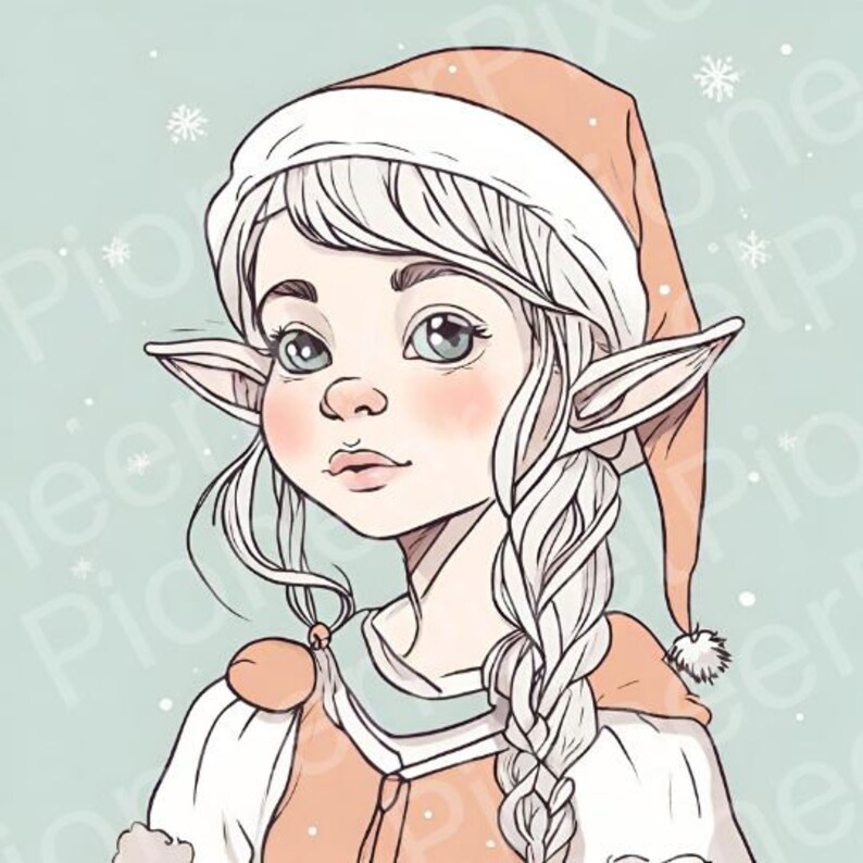 10 Elf .svgs, Digital Art, Elves Clip Art, Elves Bundle, Elf Clipart ...