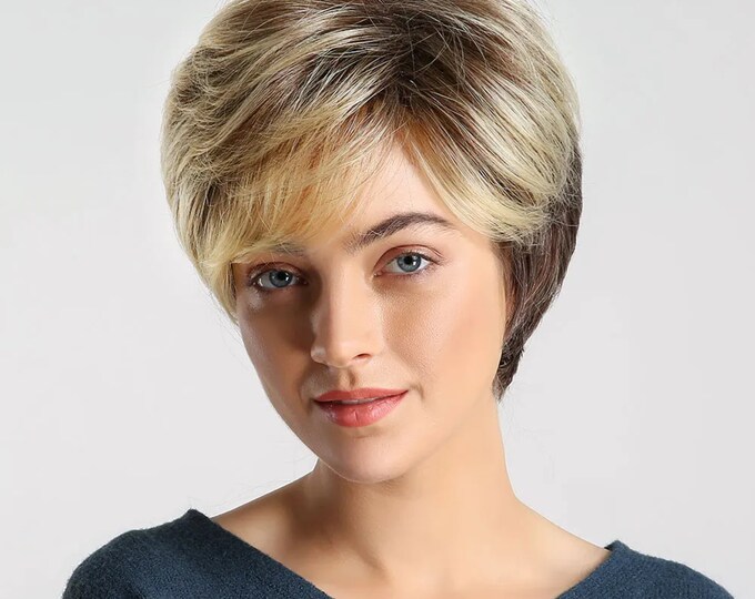 Platinum Blonde to Light Blonde Gradient Crown Strawberry Blonde Nape ...