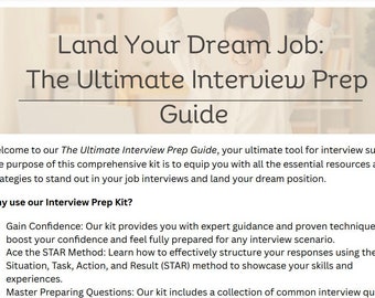 Ultimate Interview Prep Kit: Comprehensive Guide With - Etsy