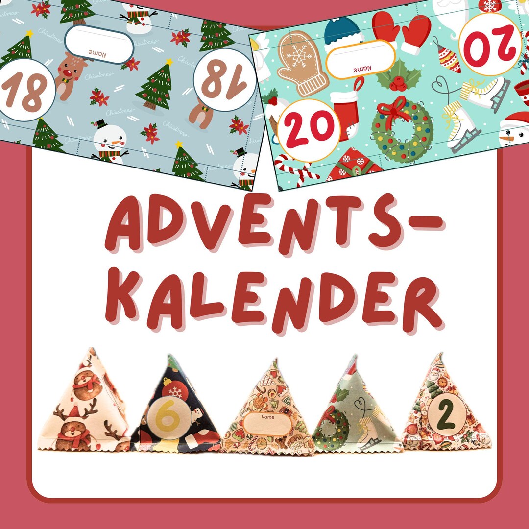 Advent Calendar to Make Yourself Kindergarten Hort Elementary School ...