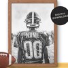 Senior Football Banner Canva & Photoshop Template High School Football ...