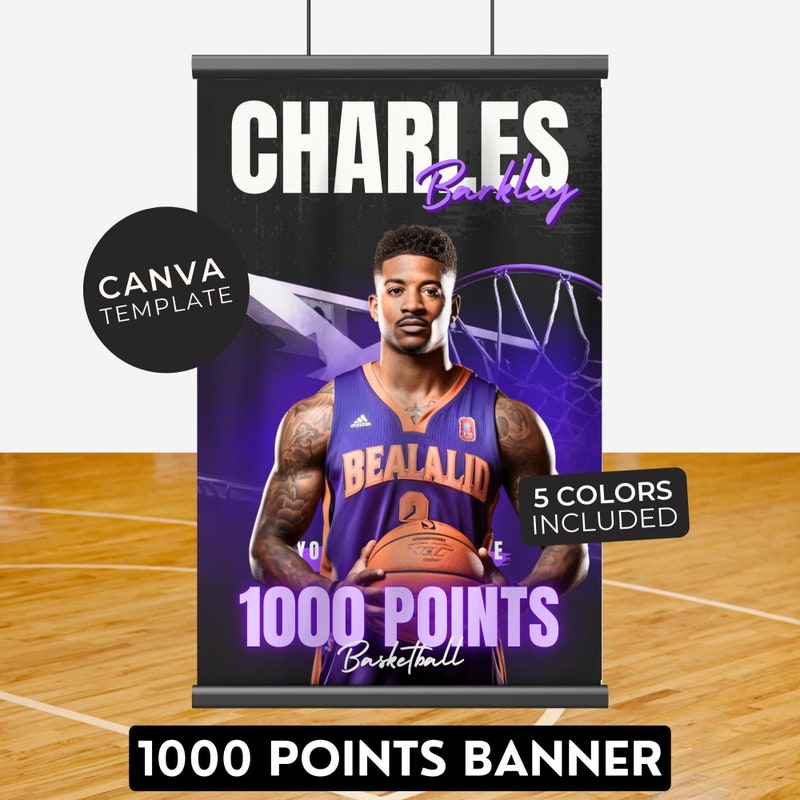Basketball 1000 Points Banner - Etsy