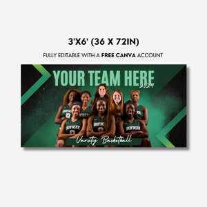 Sports Team Banner Design All Sport Team Banner Template Edit in Canva ...