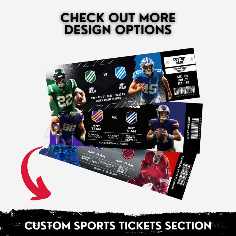 Custom WNBA Ticket | Mock Basketball Voucher, Printable Gift (digital ...