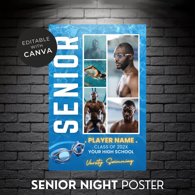 Swim Team Senior Night - Etsy