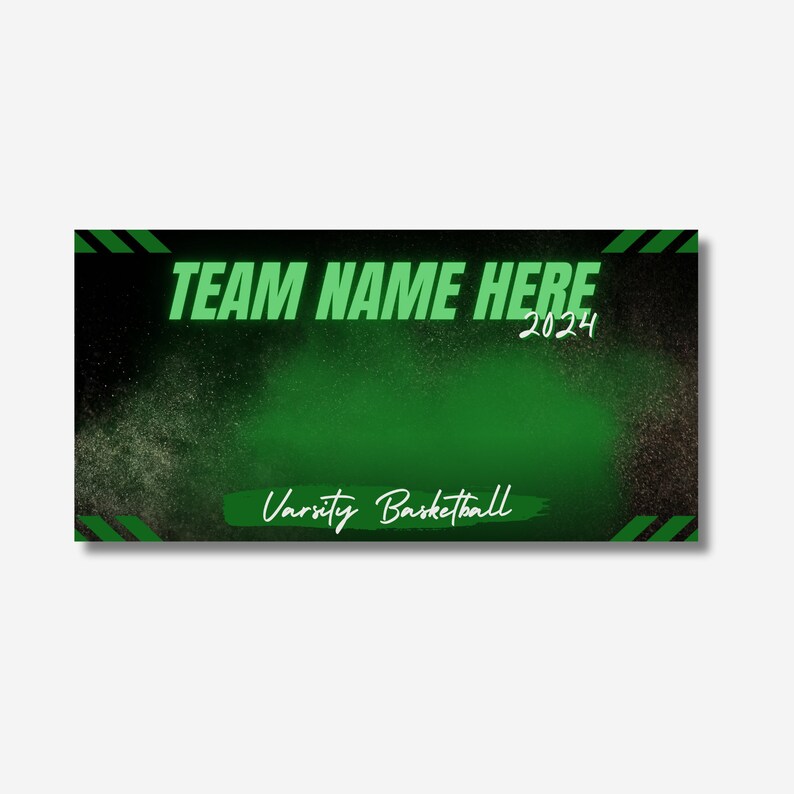 Senior Sports Team Banner Canva Template for High School or College ...