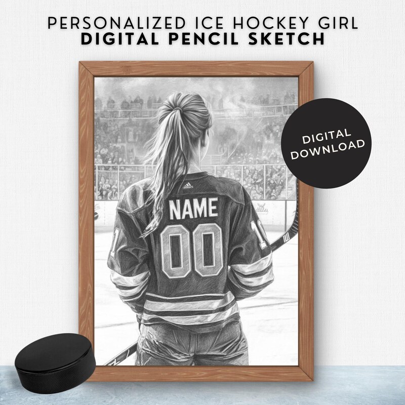 Girls Ice Hockey - Etsy