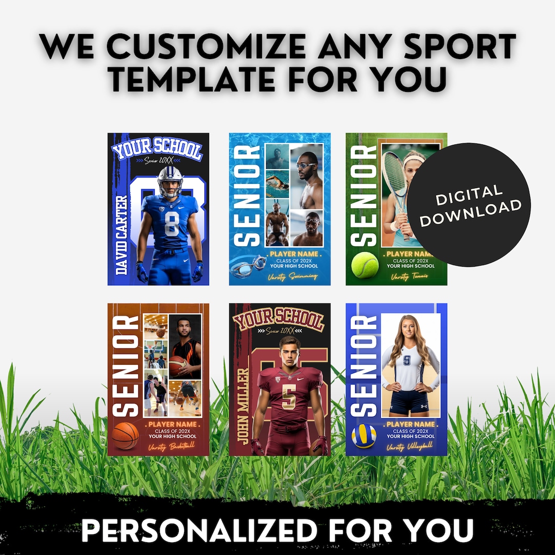 CUSTOMIZE A Sport Template Design for You - Etsy