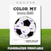 Fill My Soccer Ball Soccer Fundraiser Flyer Color My Soccer Fundraiser ...