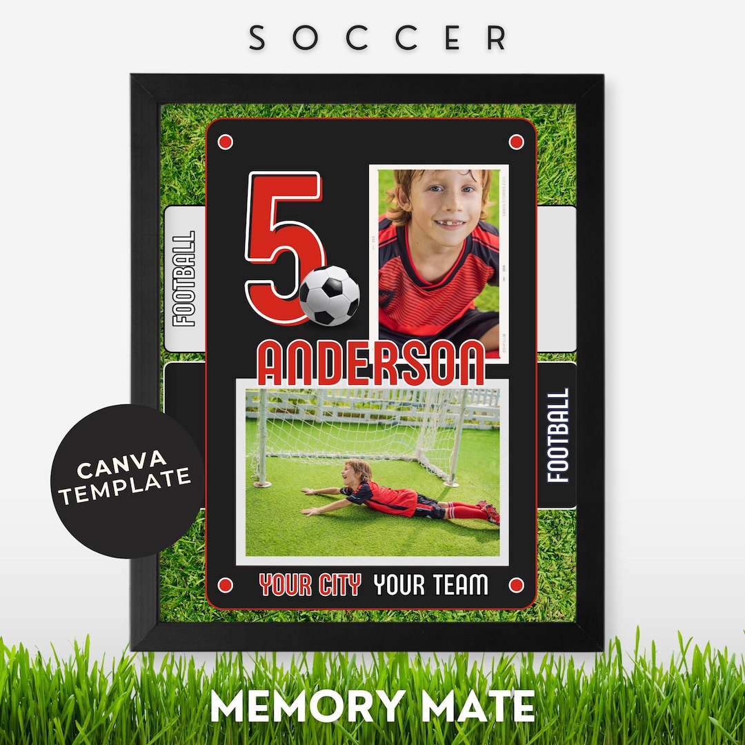 Soccer Photo Collage Football Template Player Soccer Team Personalized ...