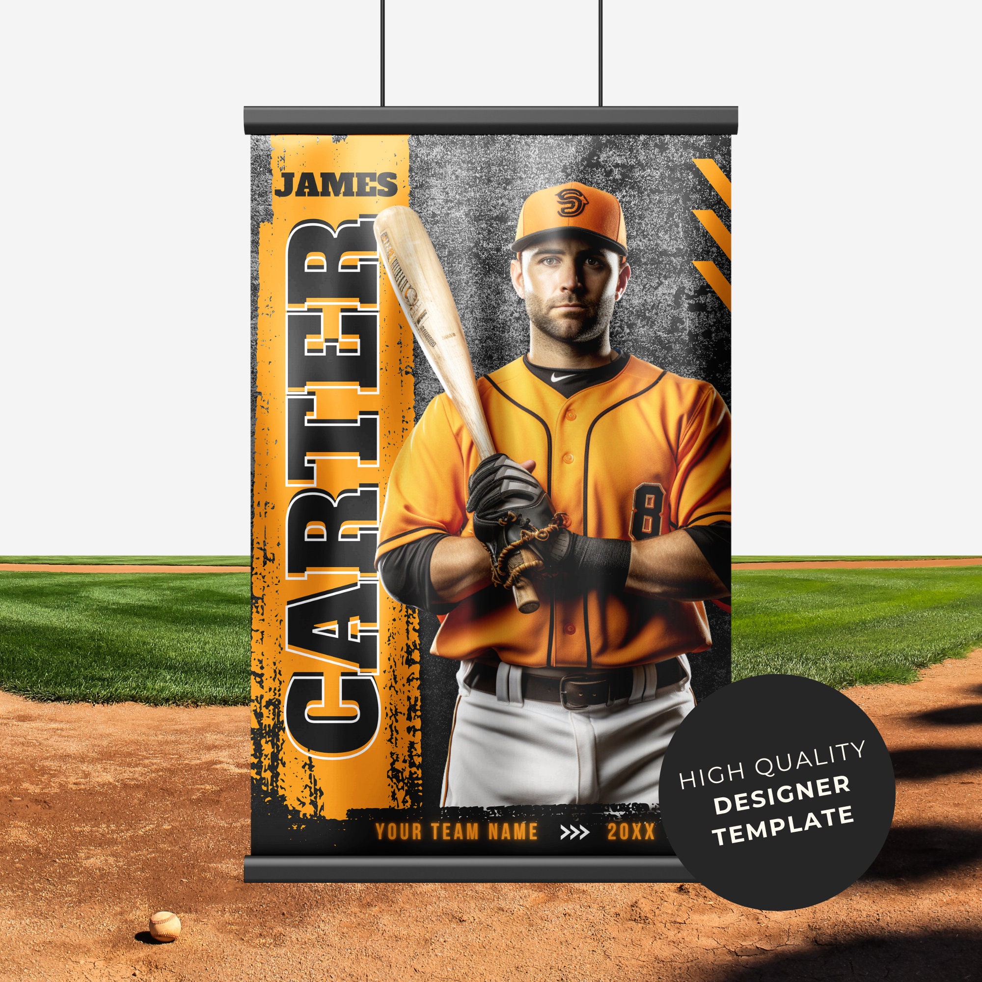 Basketball Banner Template Senior Sports Banner College High School All ...