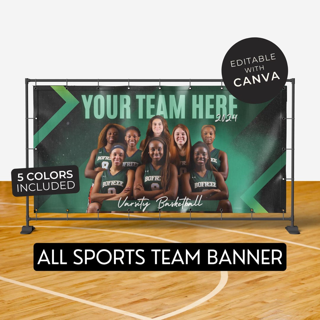 Sports Team Banner Design All Sport Team Banner Template Edit in Canva ...