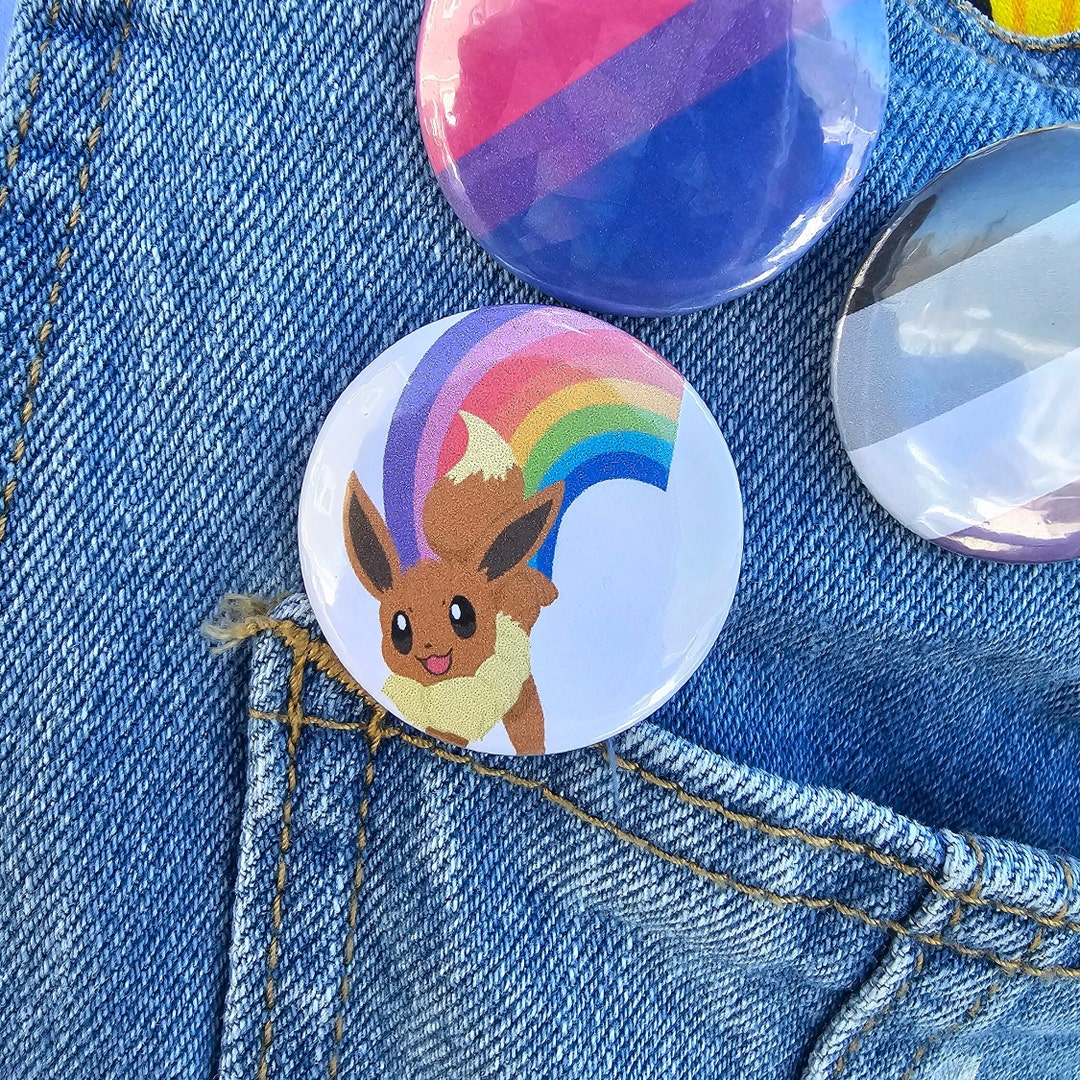 Pride Eevee Pin - Etsy