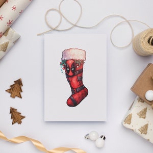 34 Watercolor Christmas Deadpool, Images for Printing, Christmas PNG ...
