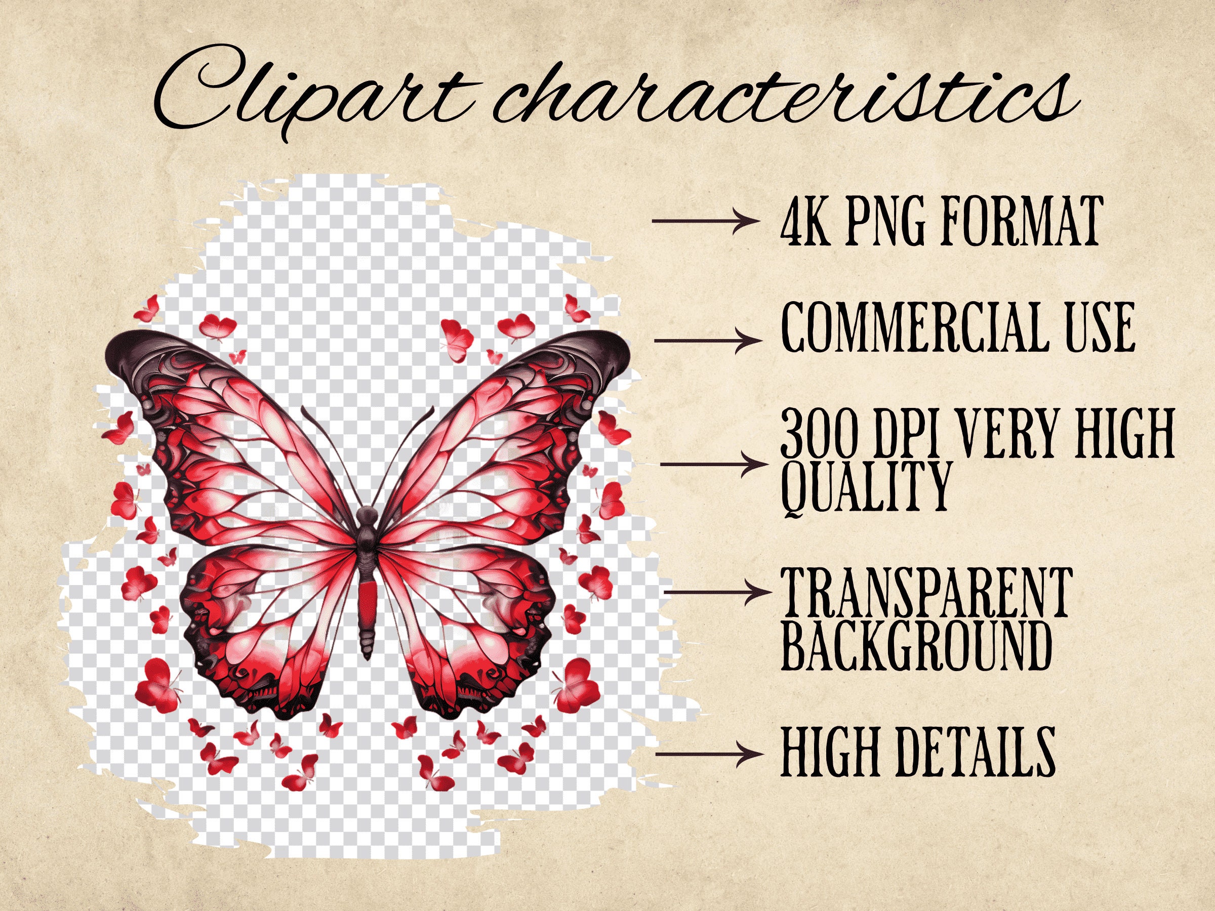 30 Valentine Butterflies Cliparts, High Quality Transparent PNG ...