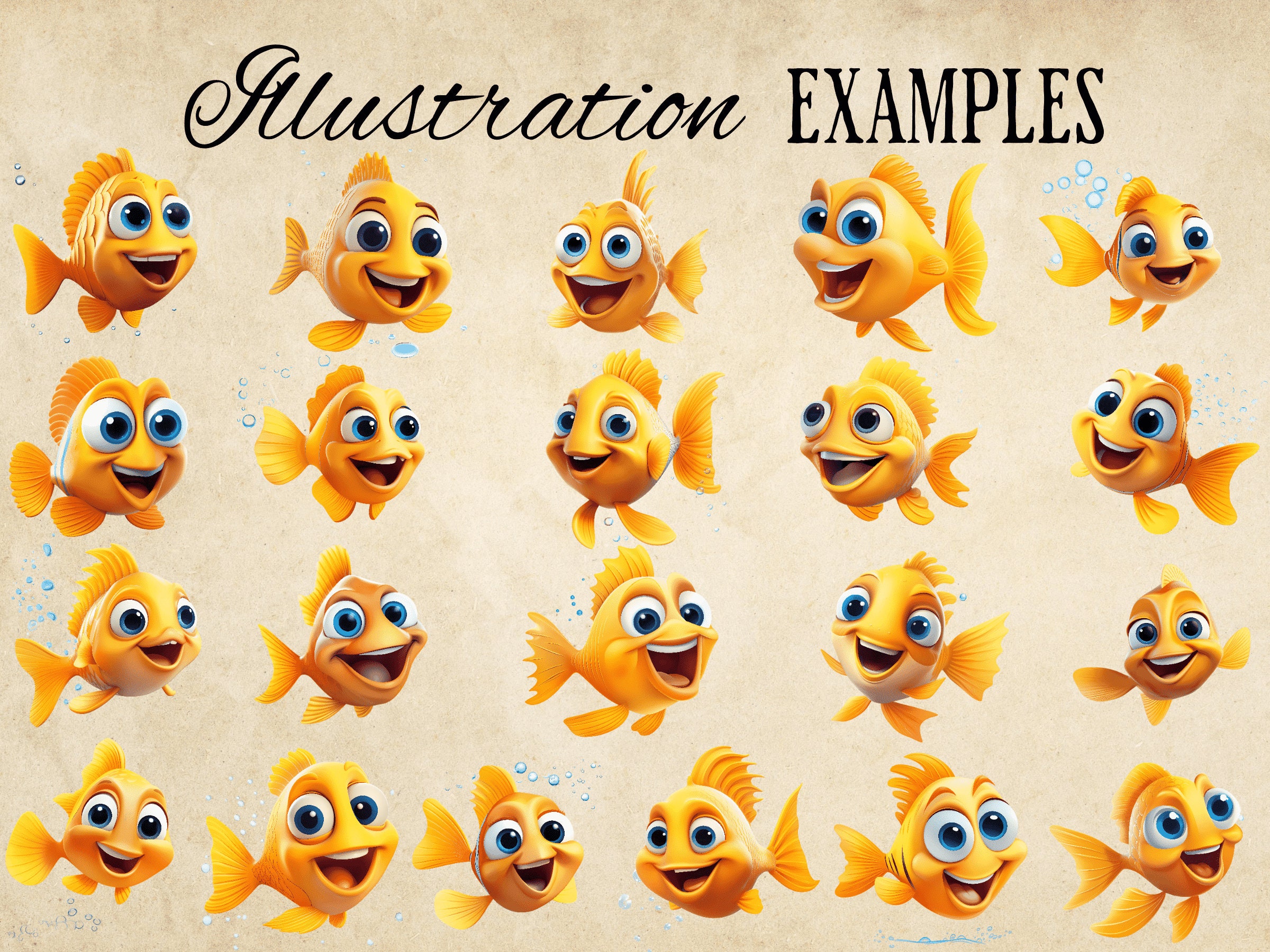 21 Goldfish Illustrations, High Quality PNG, Cute Goldfish, Goldfish ...