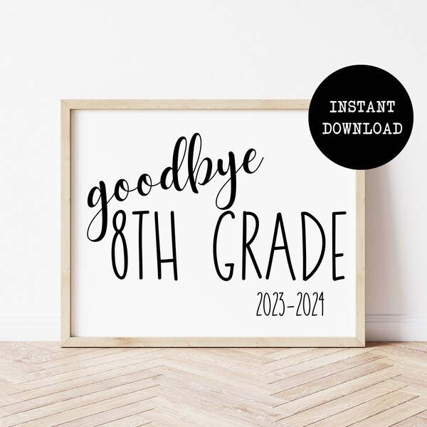 First Day of 8th Grade - Etsy
